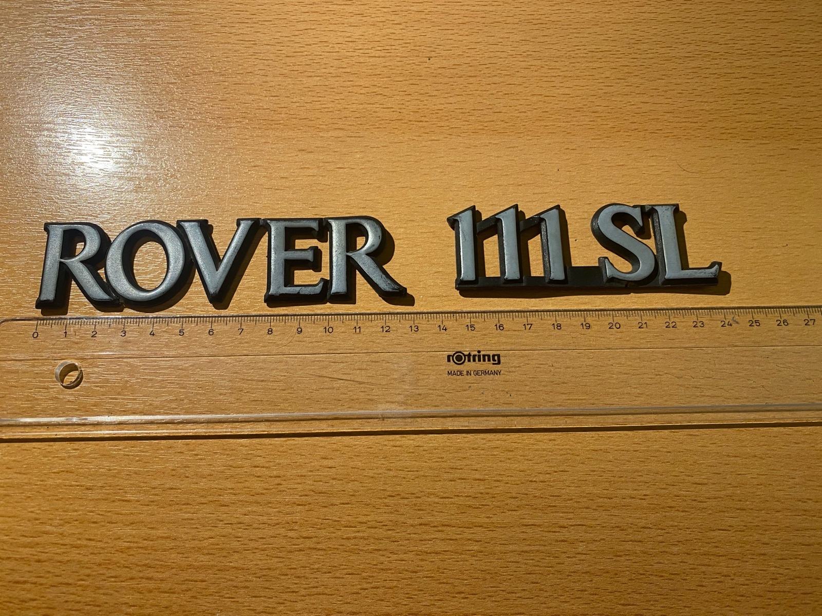 Rover 111SL - natpis