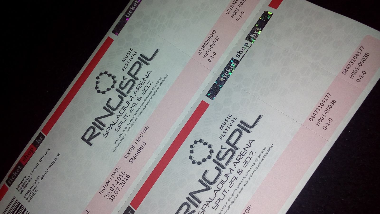 2 karte za ringišpil