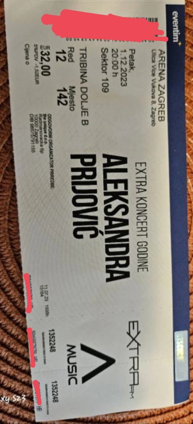 Aleksandra Prijović, 01.12.2023. Arena Zagreb