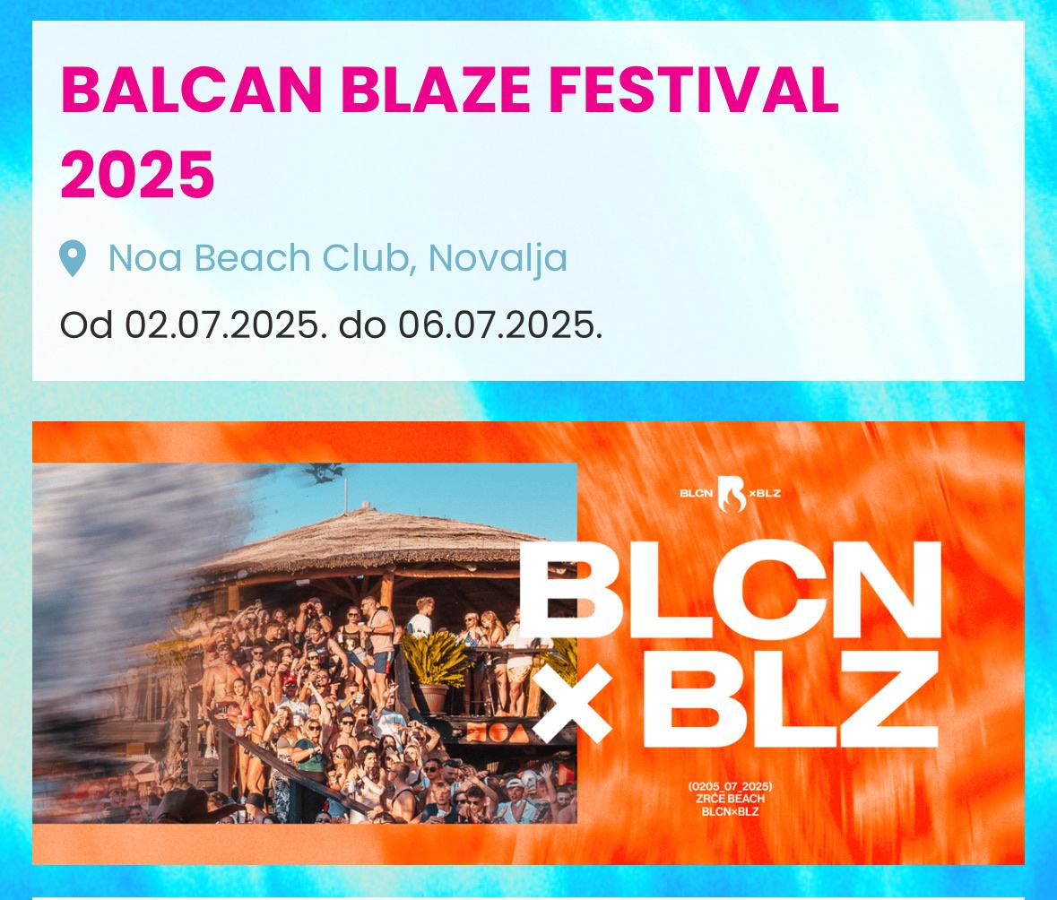 BALCAN BLAZE VIP KARTE - 3 DANA