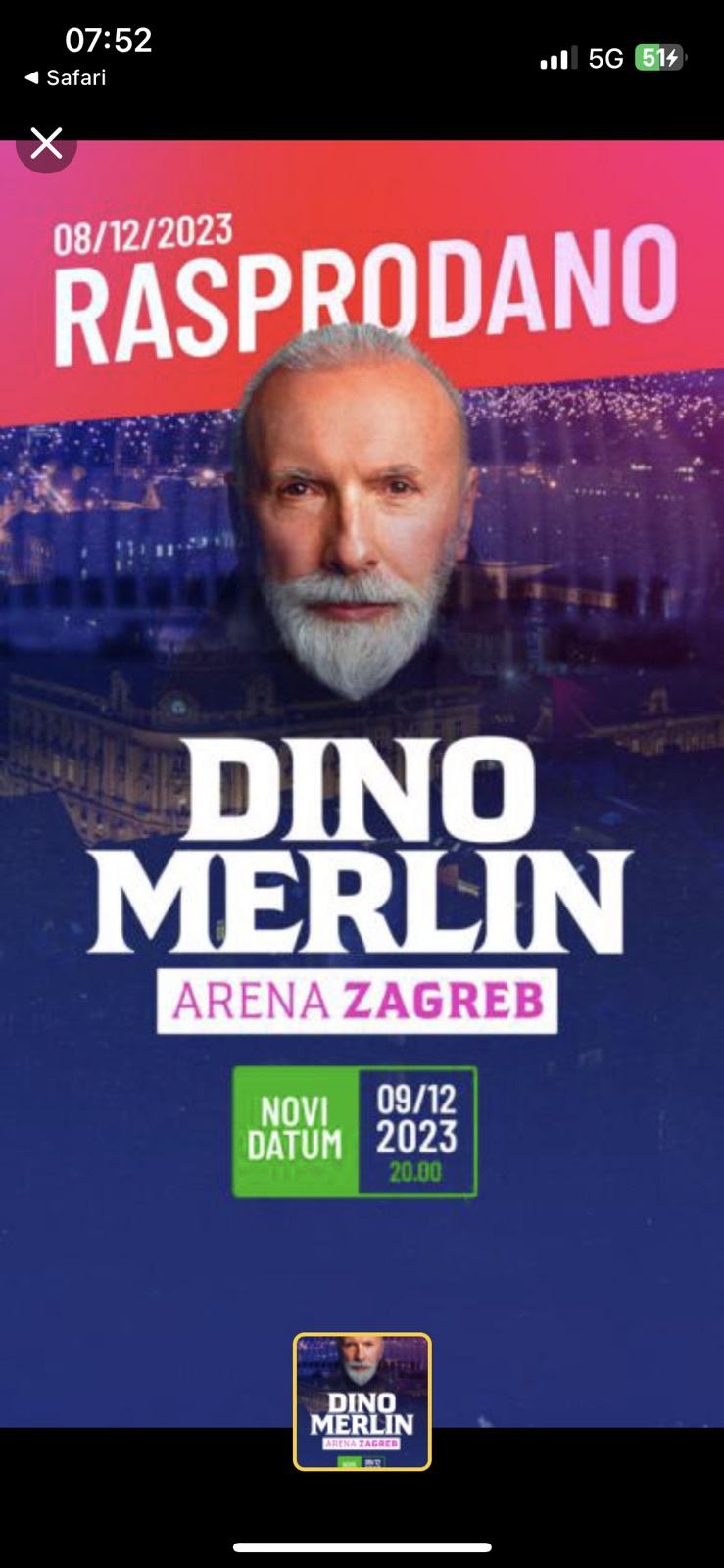 Dino Merlin 9.12. ulaznice
