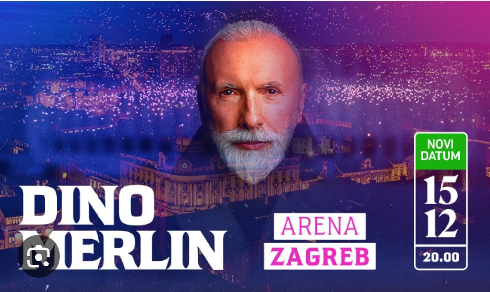 2 karte FAN PIT koncert 15.12. DINO MERLIN