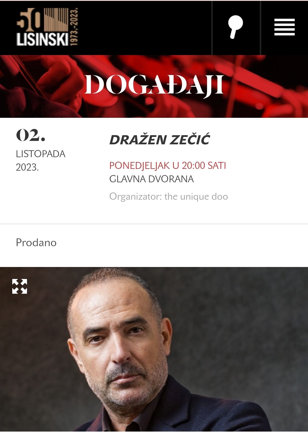 Dražen Zečić 2.10. K. D. Lisinski