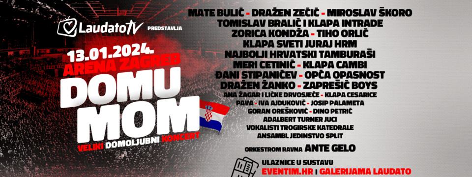 Dvije ulaznice za Domu mom - domoljubni koncert