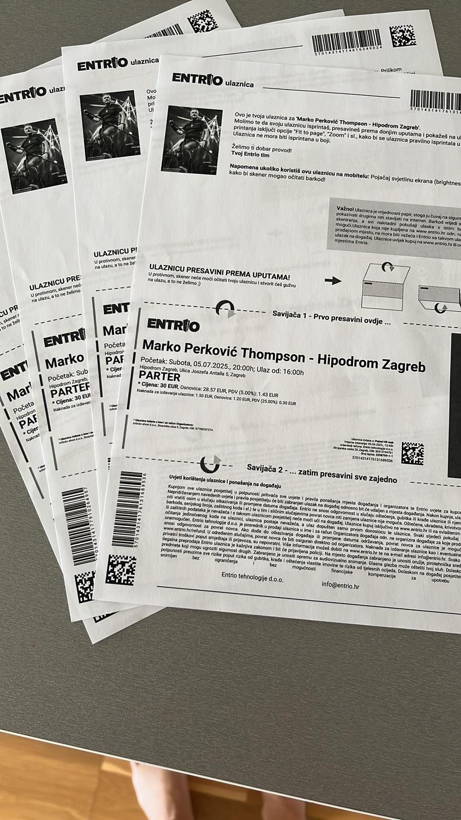 Karte THOMPSON - Hipodrom, parter