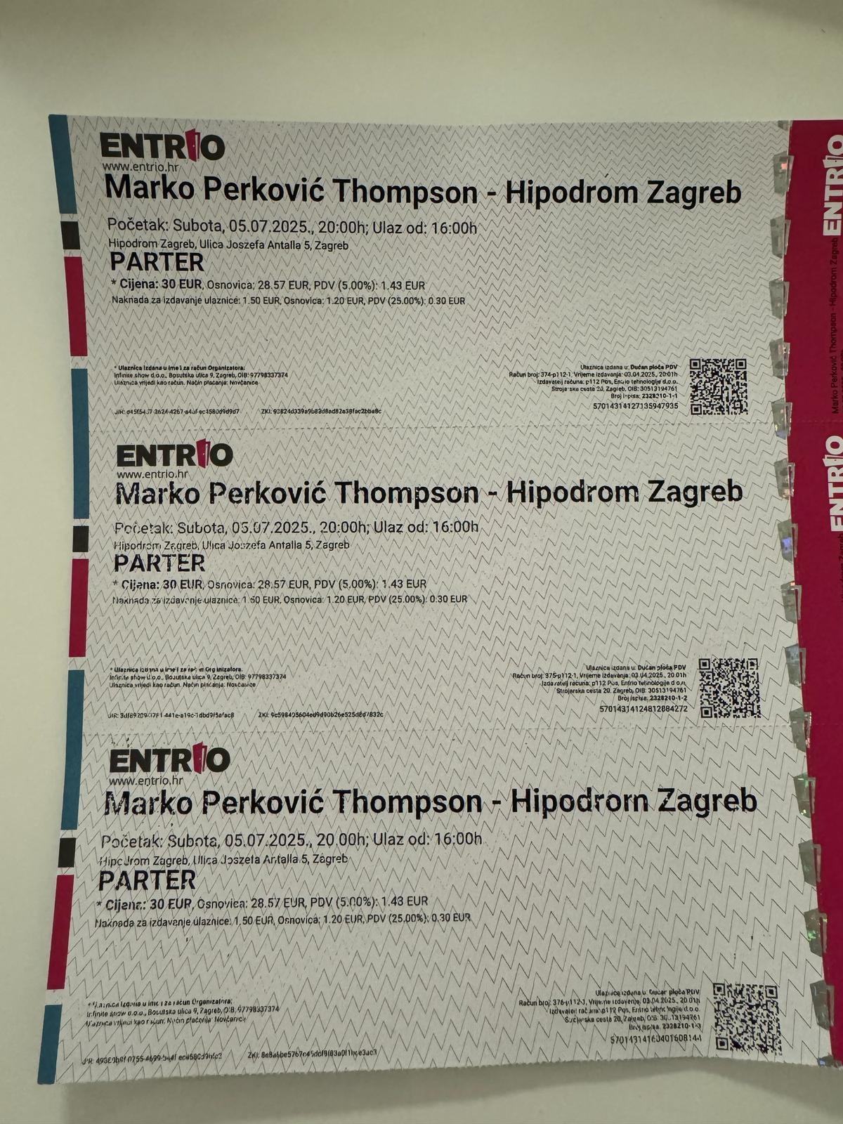 Karte za Thompsona-hipodrom Zagreb 05.07.2025.