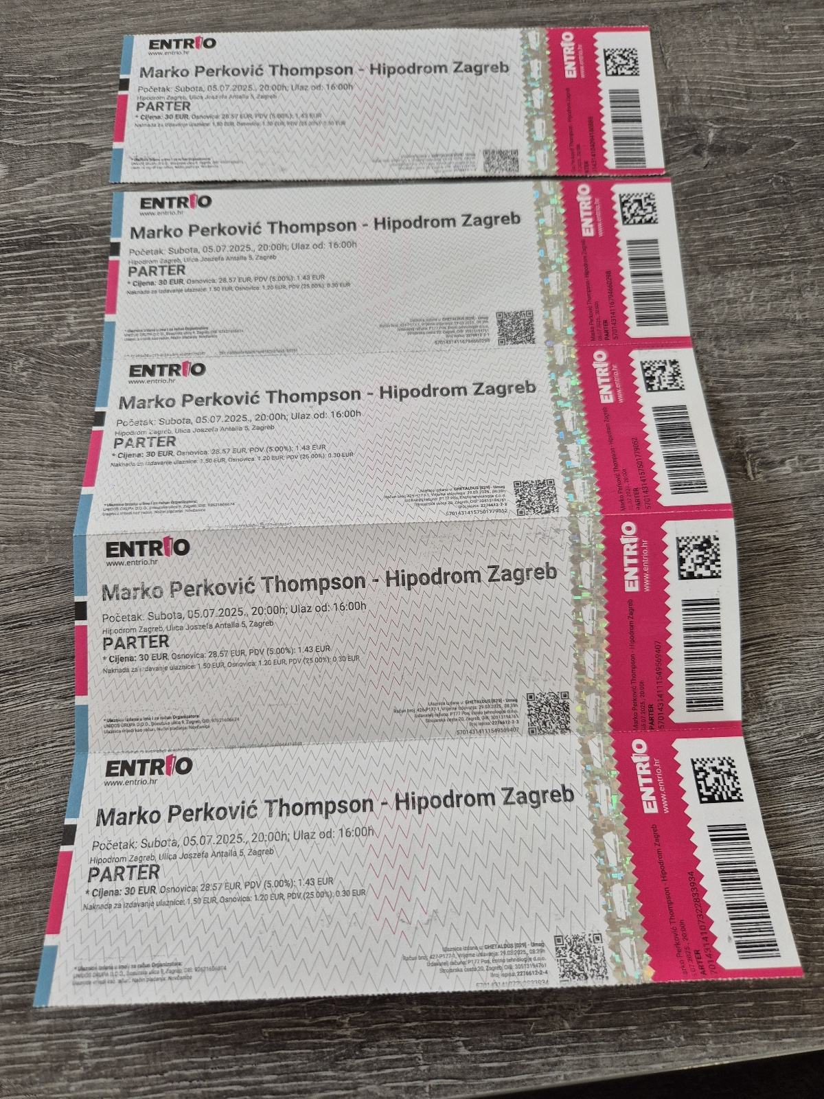 Karte za Thompsonov koncert