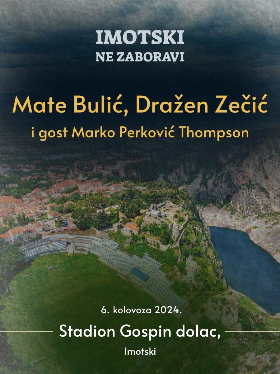 2 Karte Ulaznice Thompson NE ZABORAVI IMOTSKI 6.8.2024.