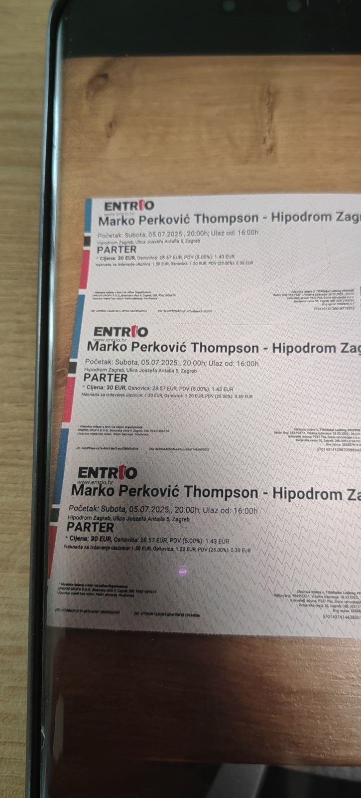 Thompson karte- Hipodrom, 05.07.