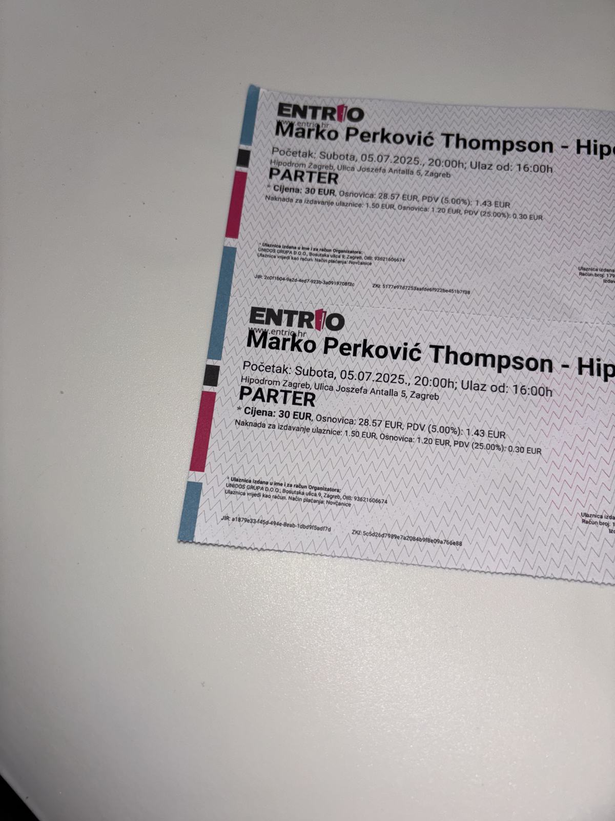 Marko Perković Thompson ulaznice