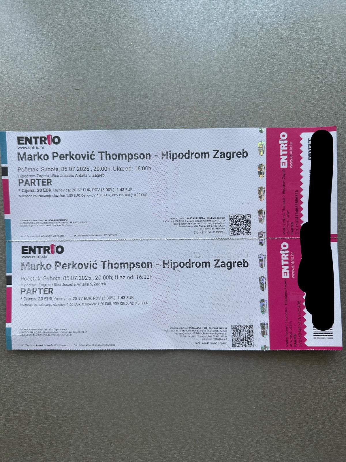 Original 2 karte za Thompsona