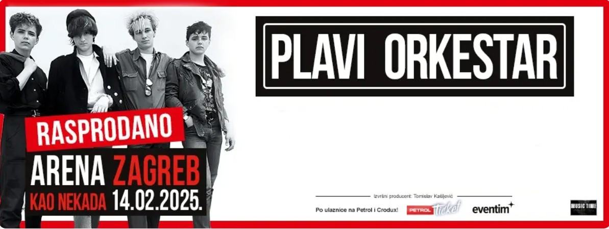 Plavi orkestar 14.2.2025. (PARTER) ZADNJA ULAZNICA