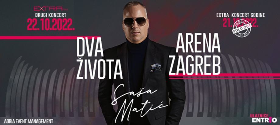 Saša Matić koncert 22.10.2022. Drugi dan Parter