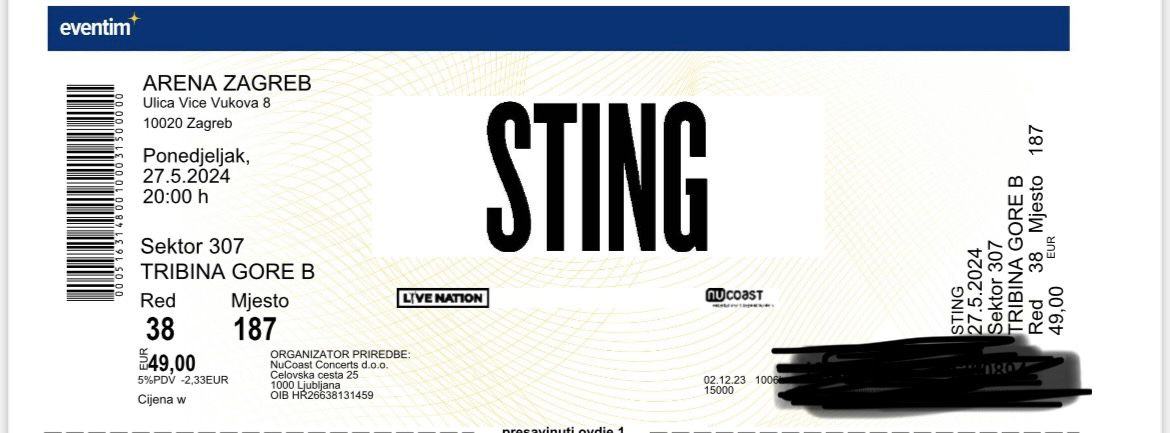 Sting Arena Zagreb 27.5.