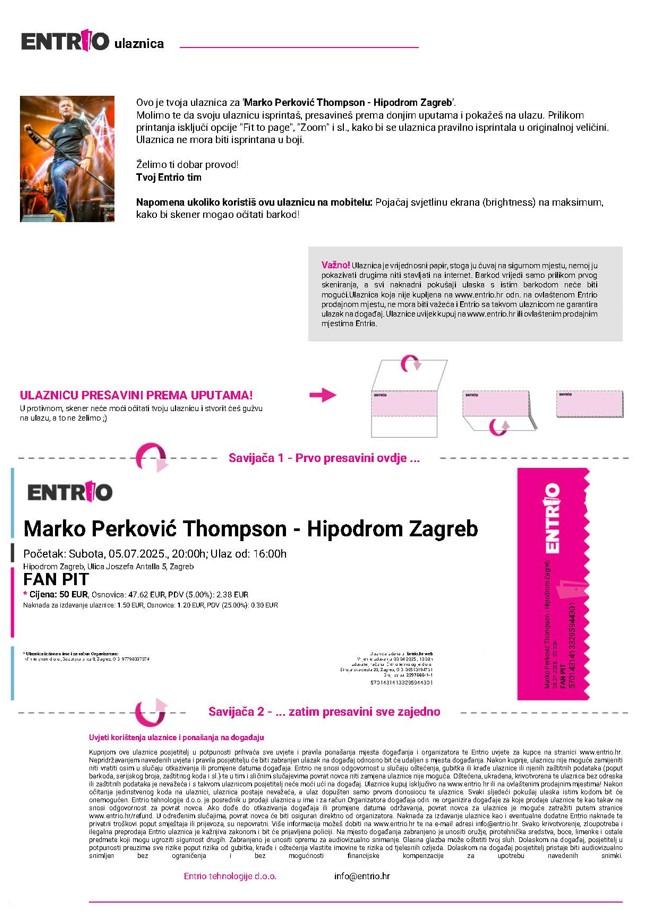 Thompson - FAN PIT / 2 kom / ispod cijene 45€ komad