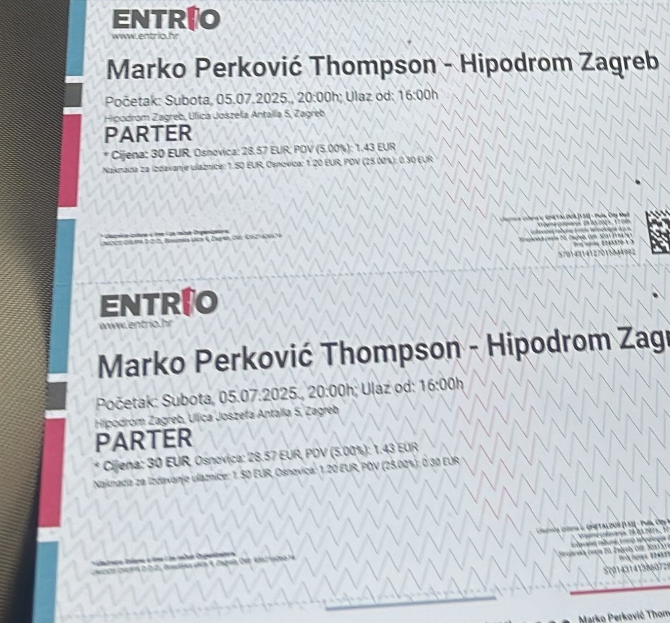 Thompson Hipodrom ulaznice