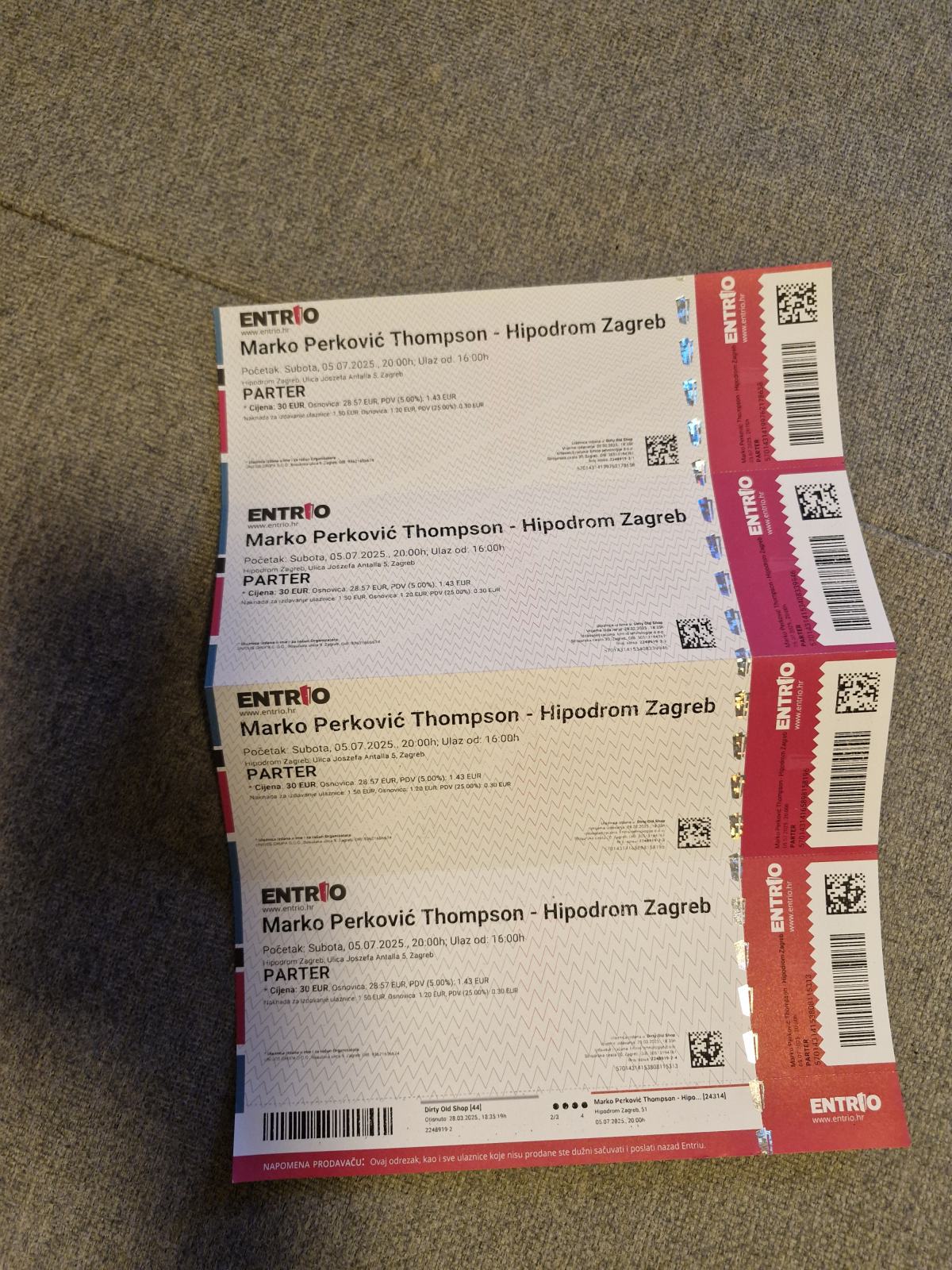 Thompson karte hipodrom 5.7.