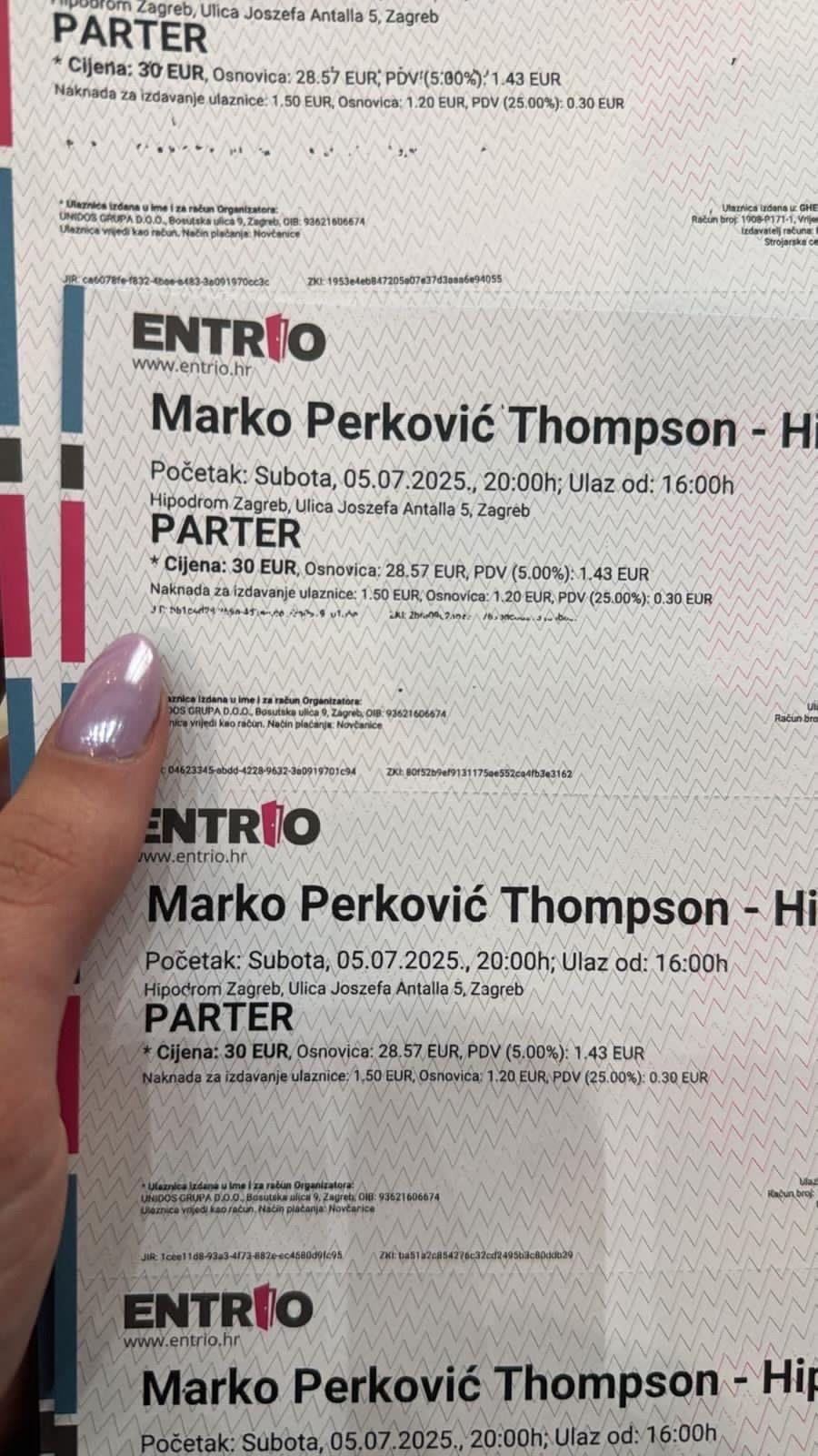 Thompson karte za PARTER