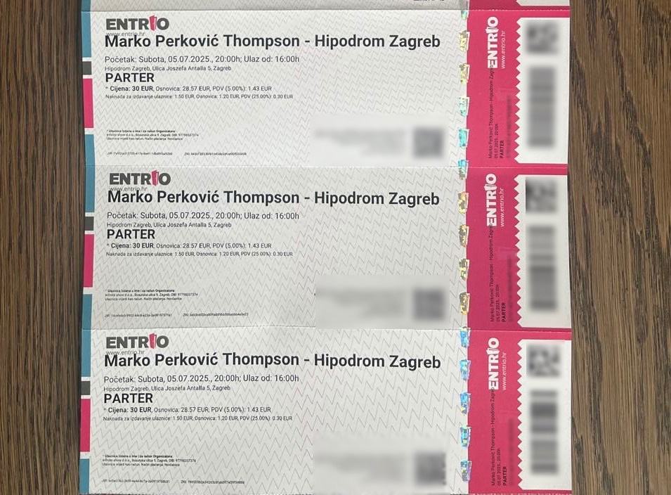 Thompson Ulaznice + racun