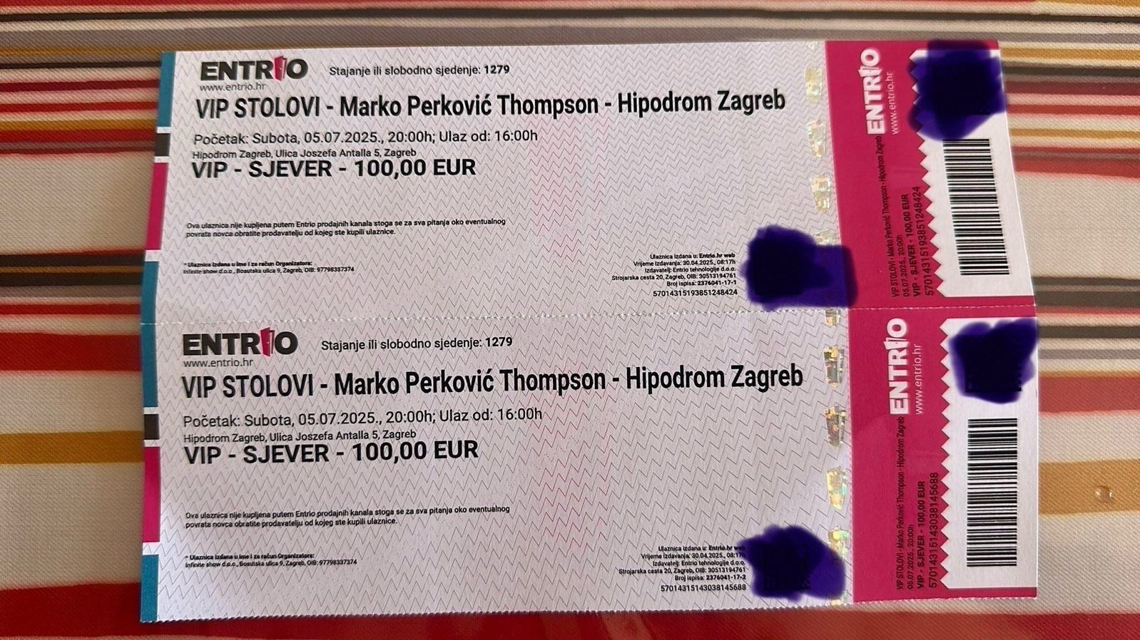 Thompson VIP karte 2 ulaznice