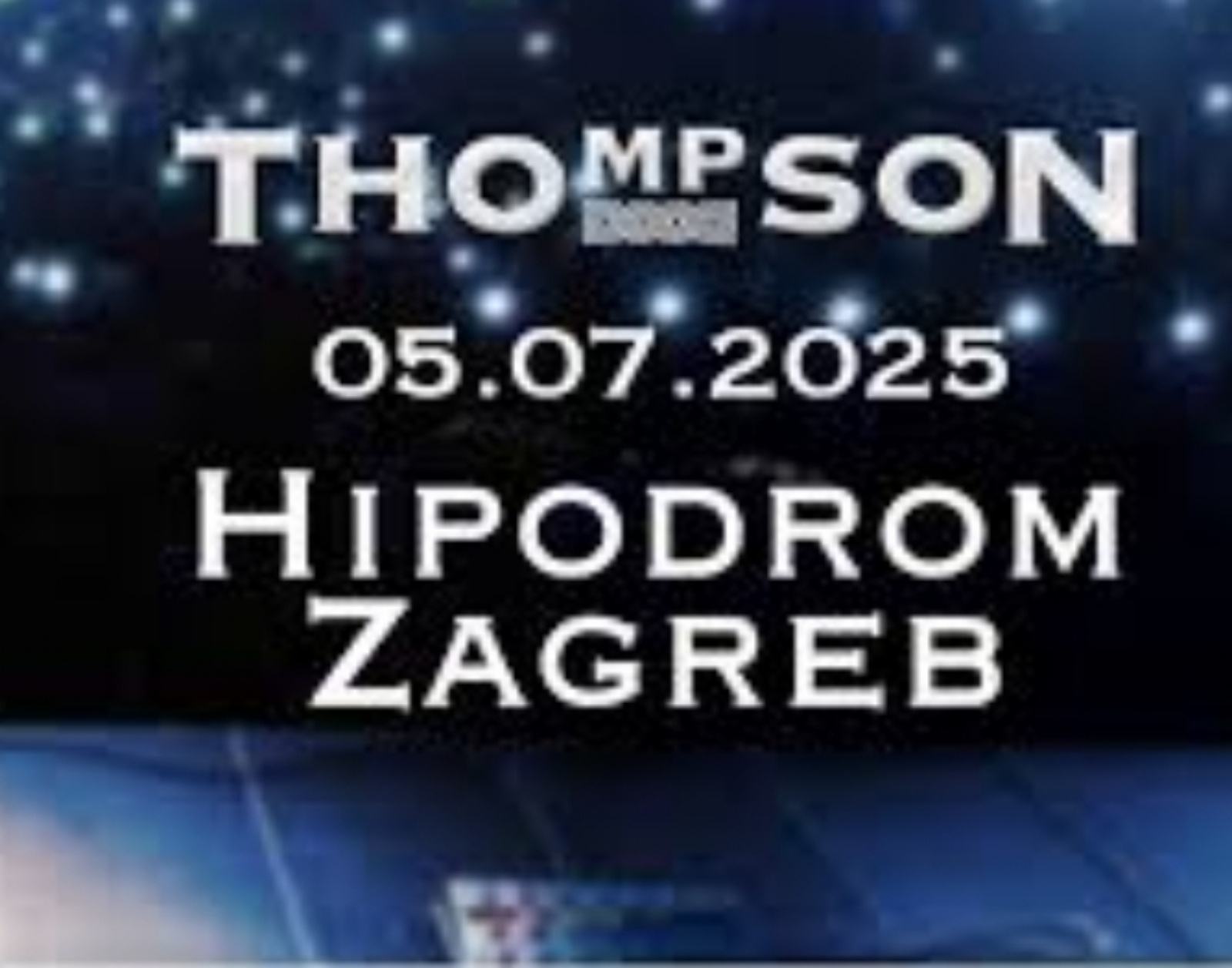 Thompson fizicka ulaznica, koncert hipodrom 05.07.2025, Zagreb