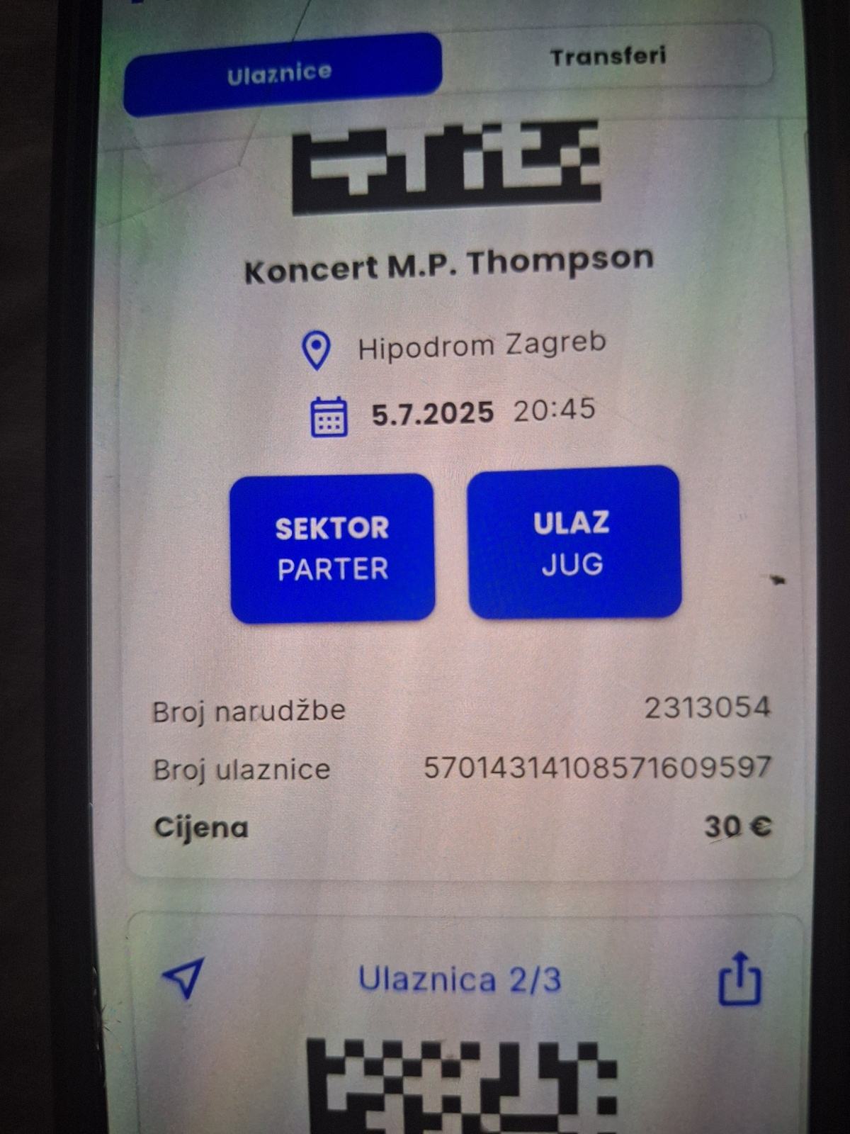 Ulaznica Marko Perković Thompson hipodrom