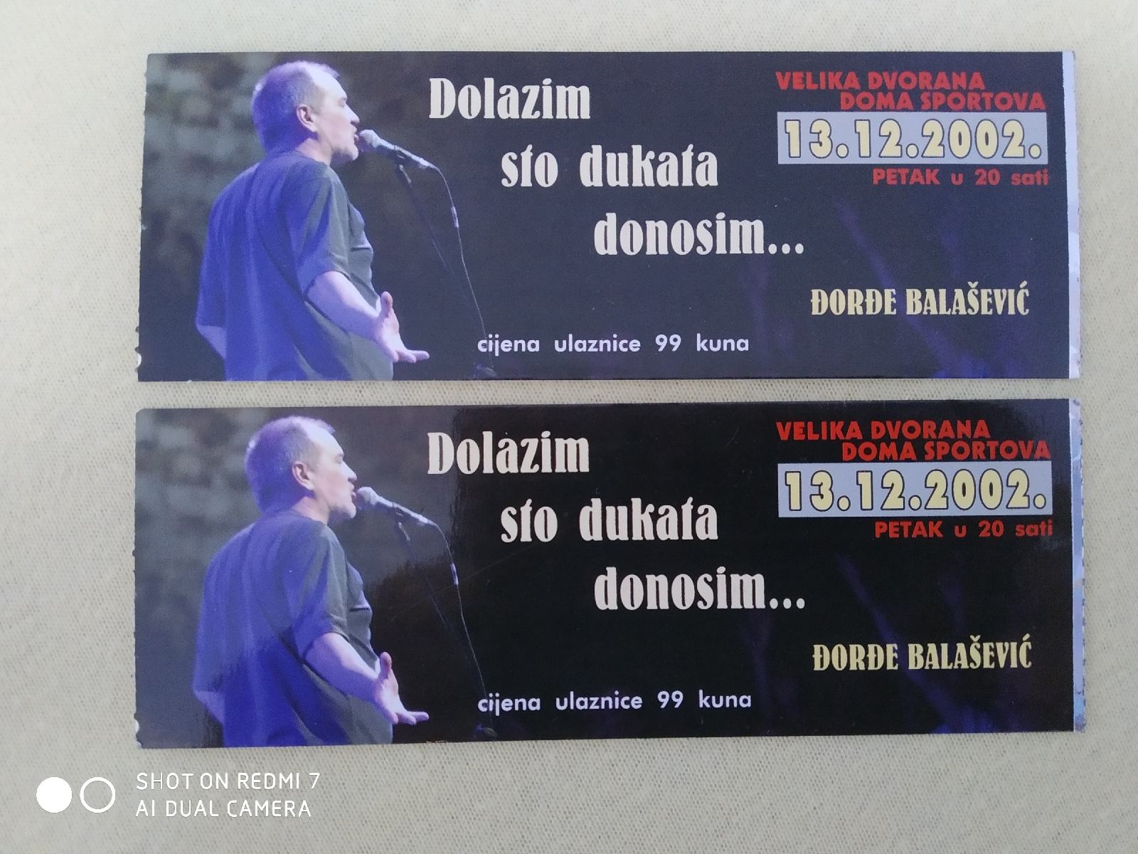 Stare ulaznice Balašević 2002