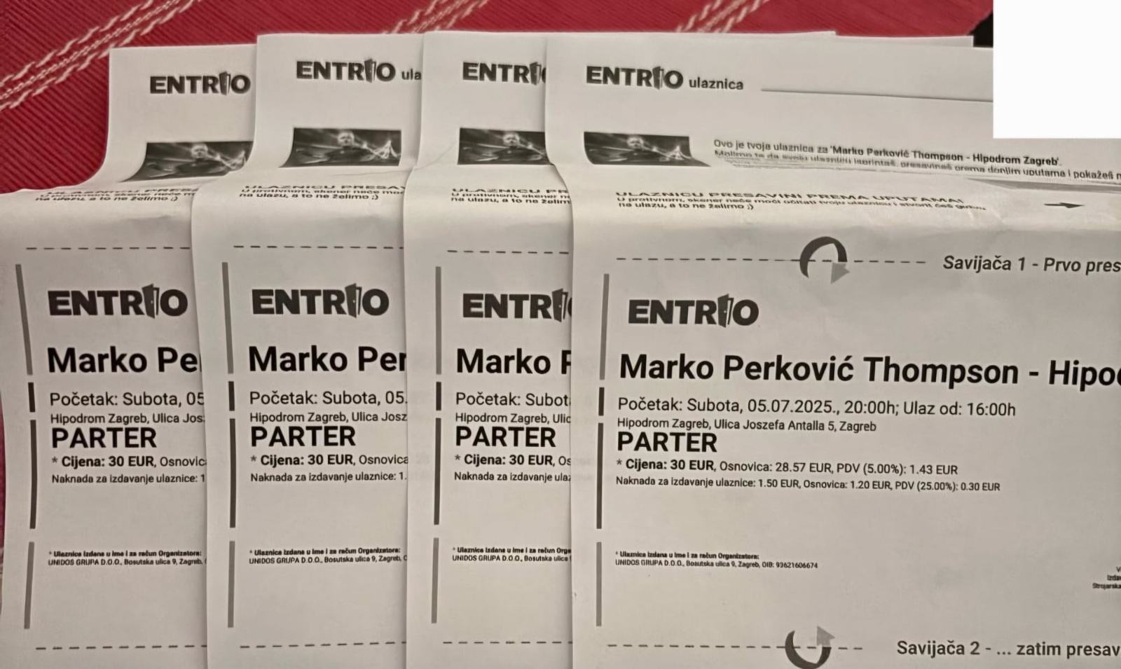 Ulaznice za koncert Marka Perkovića - Thompsona na hipodromu 5.7.2025.