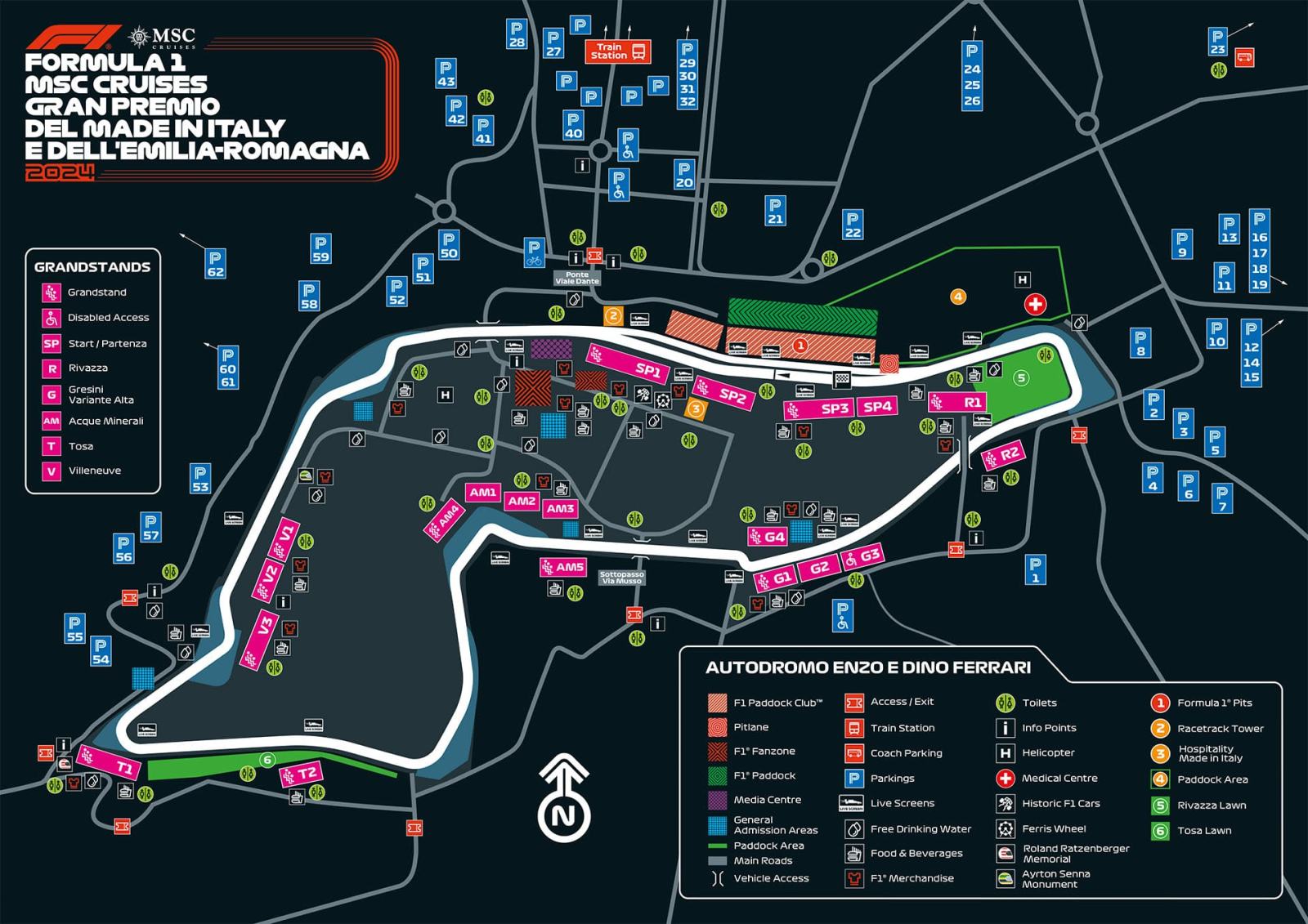 Imola F1 Ticket (Emilia Romagna) 2024 - R1 tribina (jedna karta)