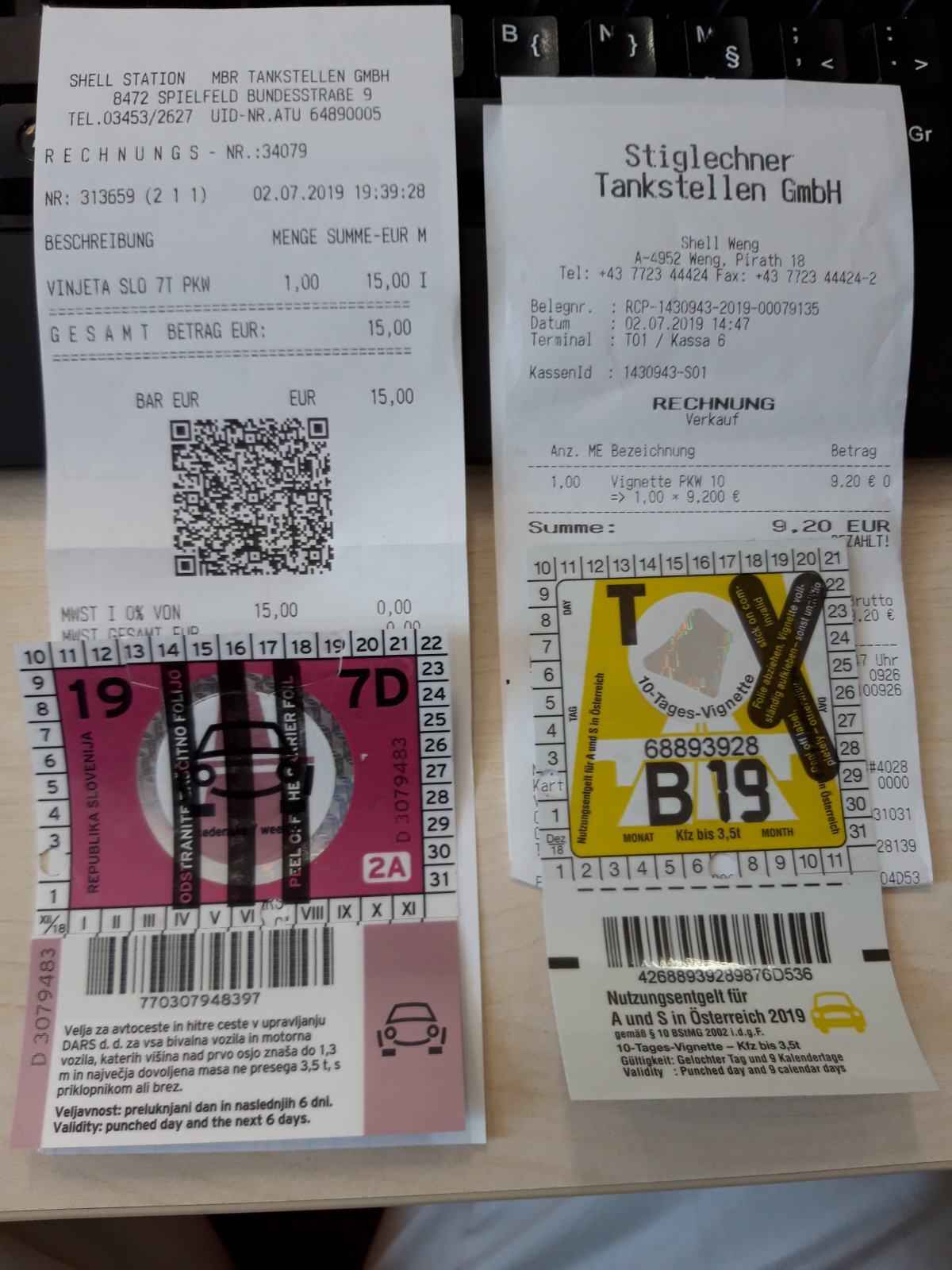 Vinjeta Slo i Austrija