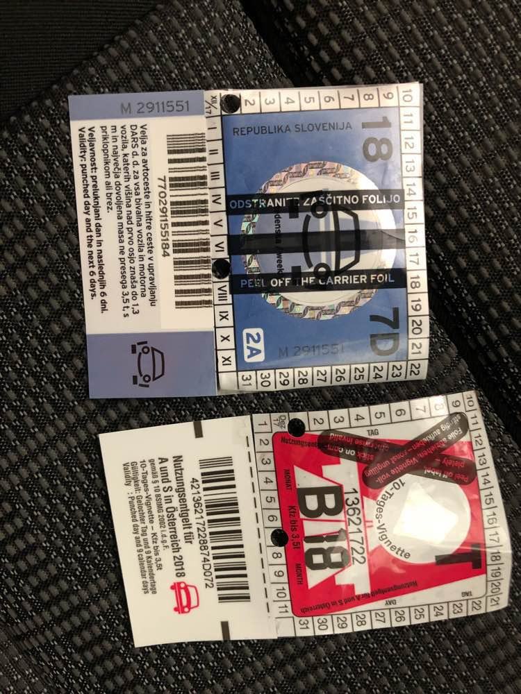 VINJETA SLOVENIJA I AUSTRIJA DO 7.7.