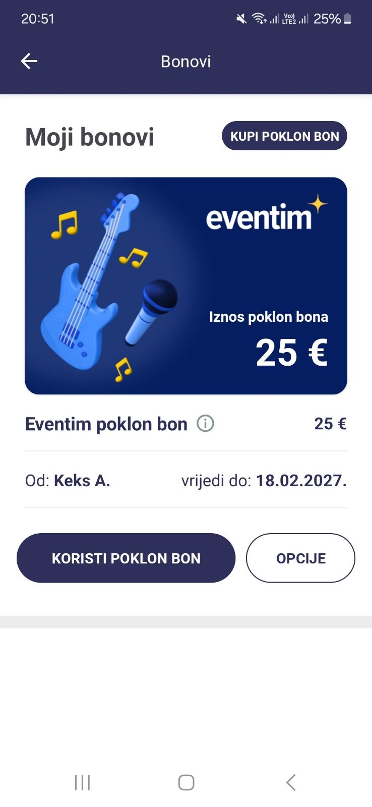 Eventim bon 25 eur