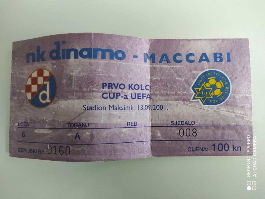 ulaznica nk dinamo-MACCABI