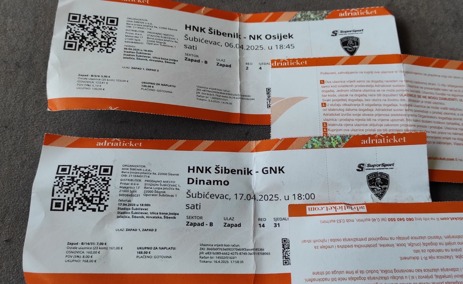 ulaznice HNK Šibenik 2025