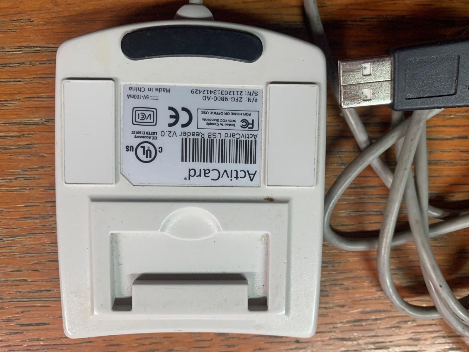 ActivCard ZFG-9800 AD USB 2.0