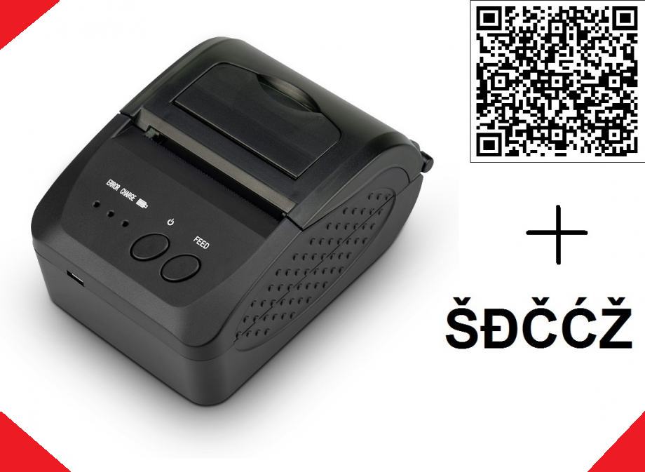POS printer, bluetooth prijenosni termalni printer - *ZG*