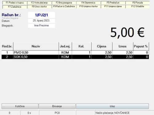 Program za izdavanje fiskalnih računa