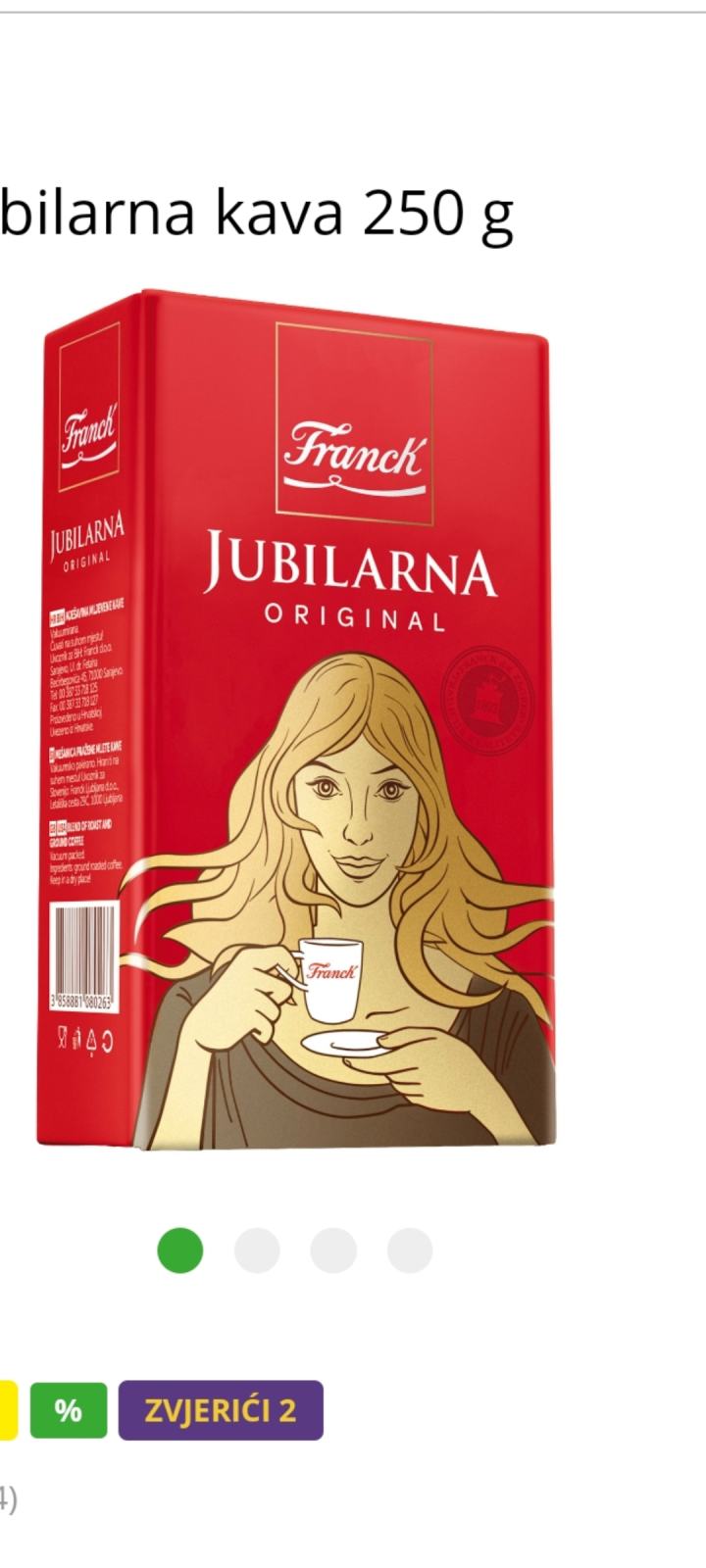 Franck kava 250 g ciglica