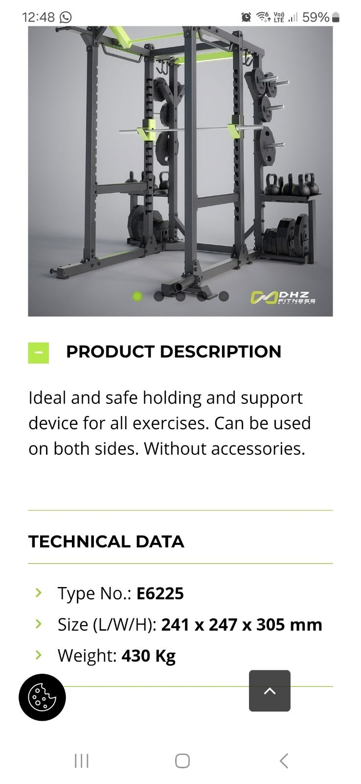 DHZ Fitness Crossfit rack