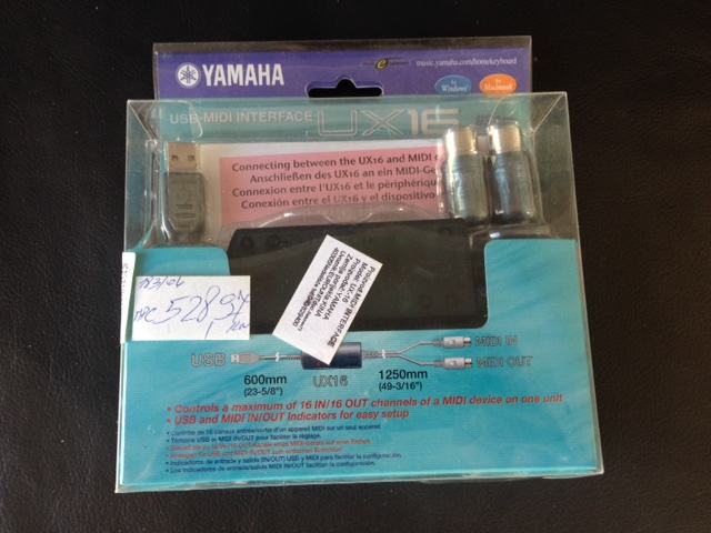 YAMAHA USB-MIDI interface UX-16