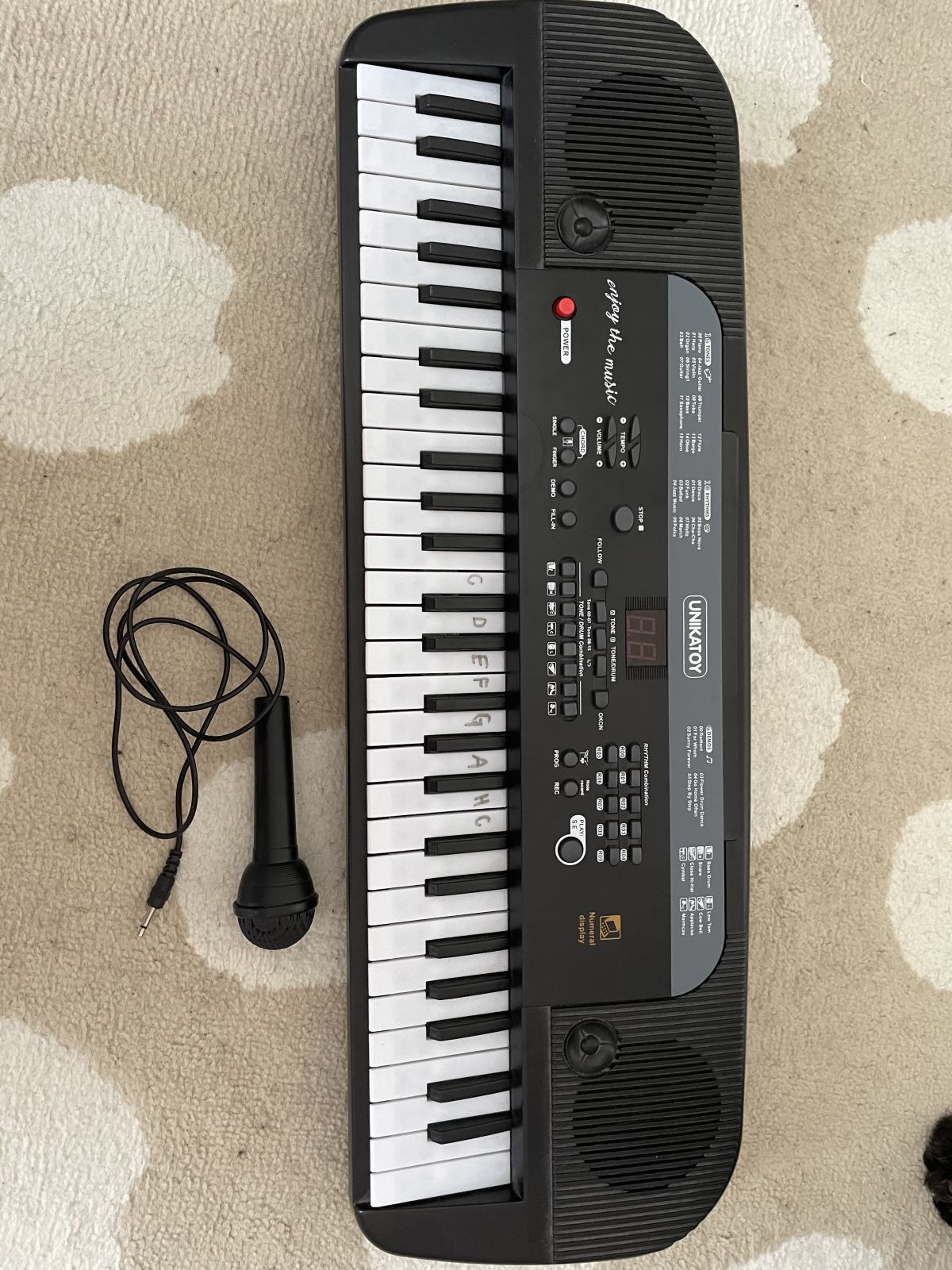 Klavijatura s mikrofonom, 54 tipke, Unikatoy