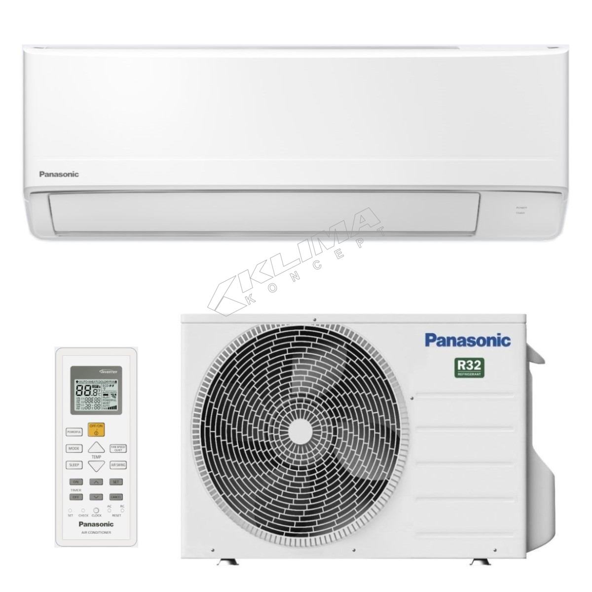 PANASONIC KLIMA UREĐAJ 3,4KW KIT-BZ35XKE - STANDARDNI INVERTER, ZA PRO