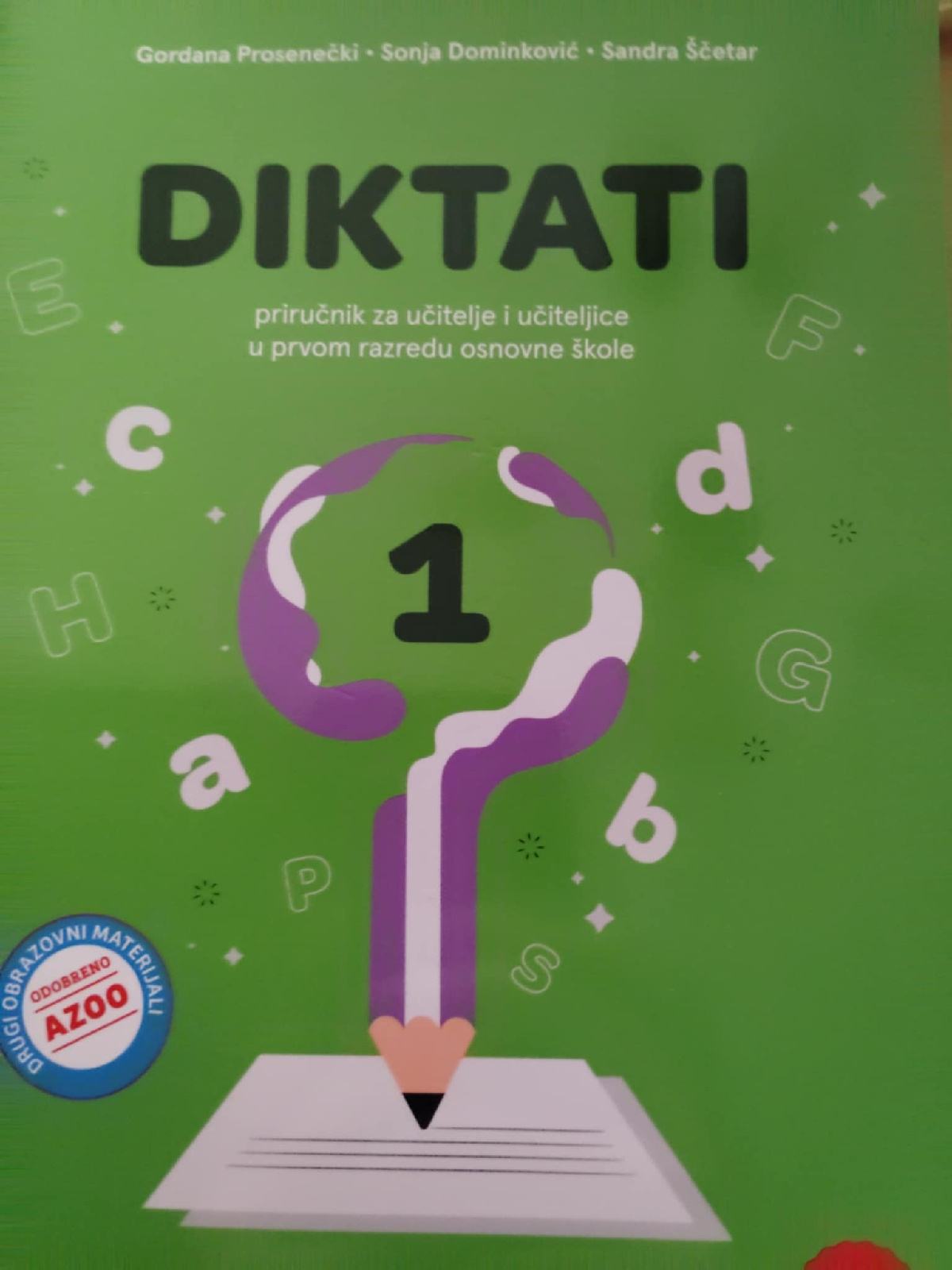 DIKTATI IZ HRVATSKOG JEZIKA - 1, 2, 3 i 4. razred
