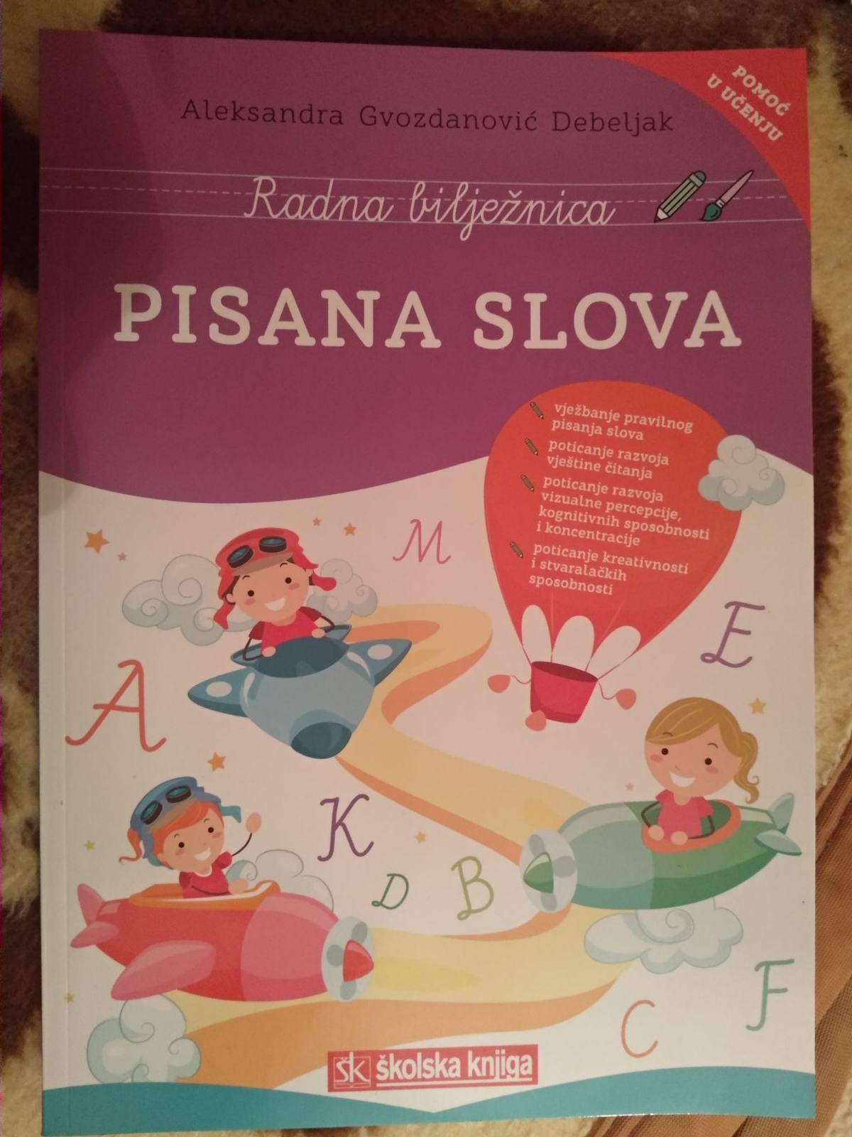 Radna bilježnica 1 i 2 - PISANA SLOVA