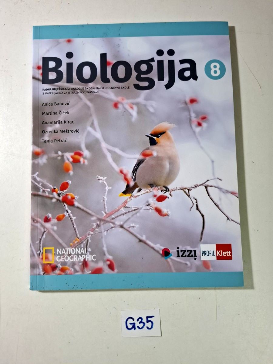 Biologija 8 : radna bilježnica iz biologije za 8. razred osnovne škole