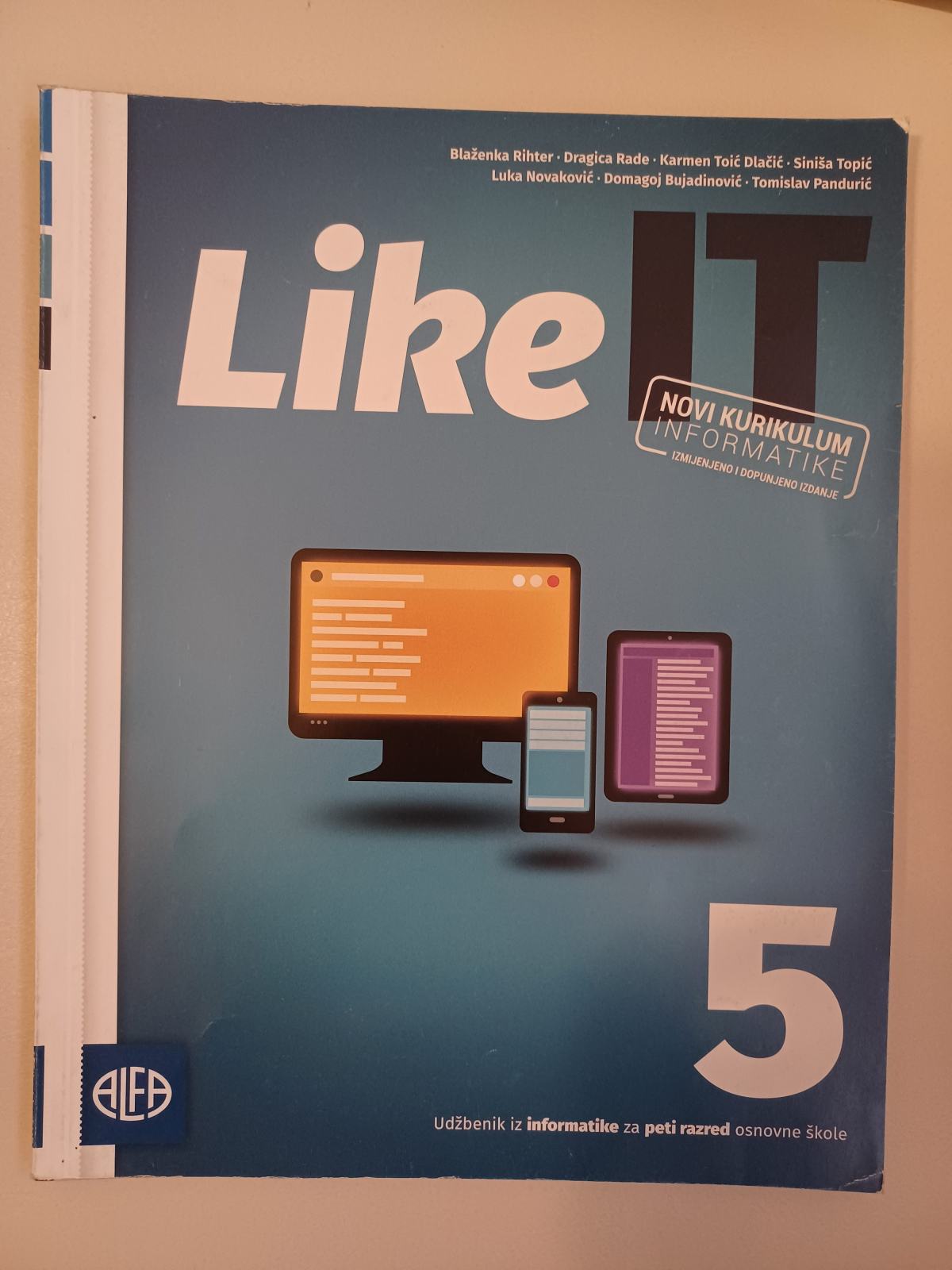 Informatika, udžbenik za 5. razred