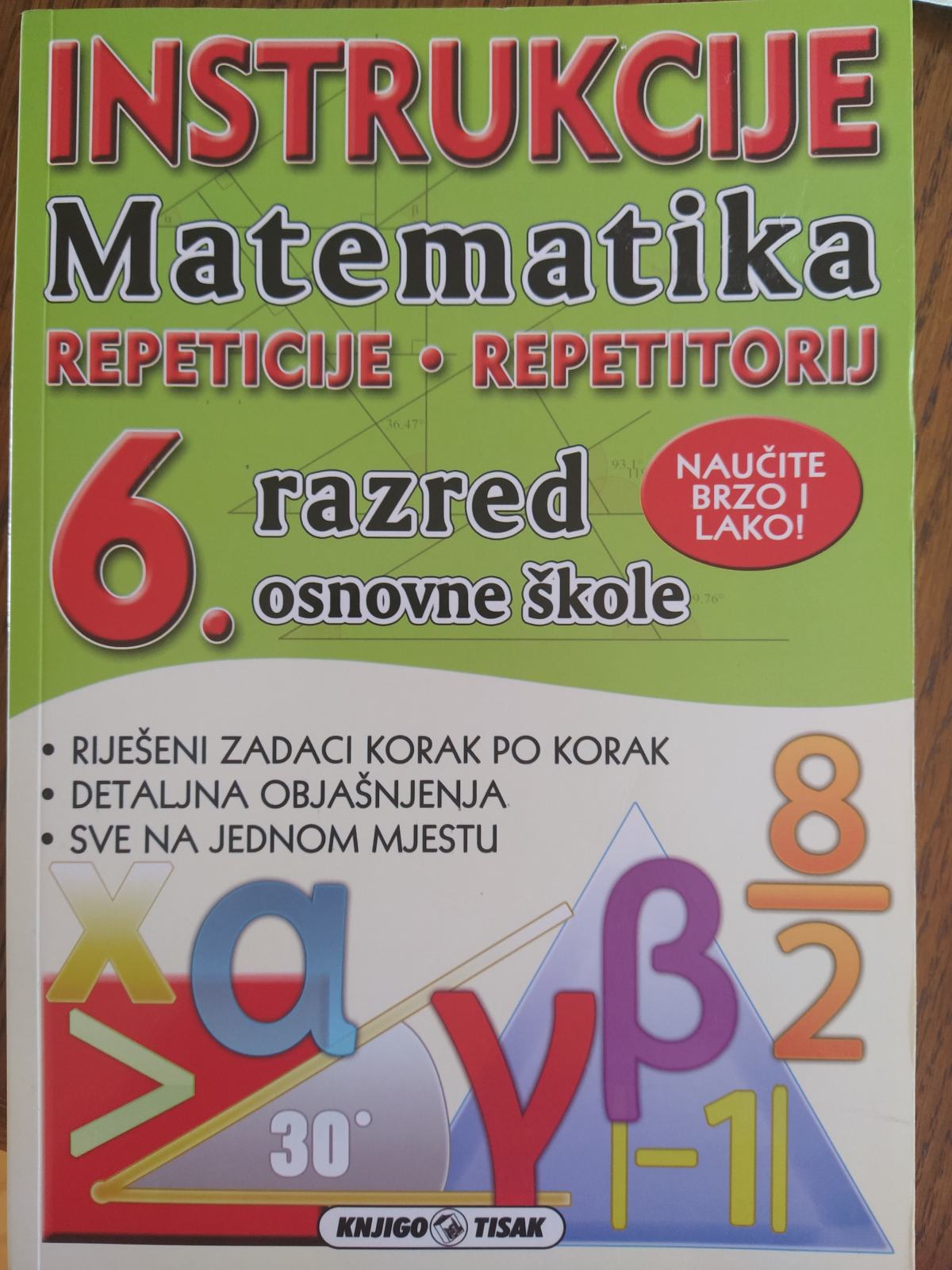 INSTRUKCIJE - Matematika za 6. razred osnovne škole