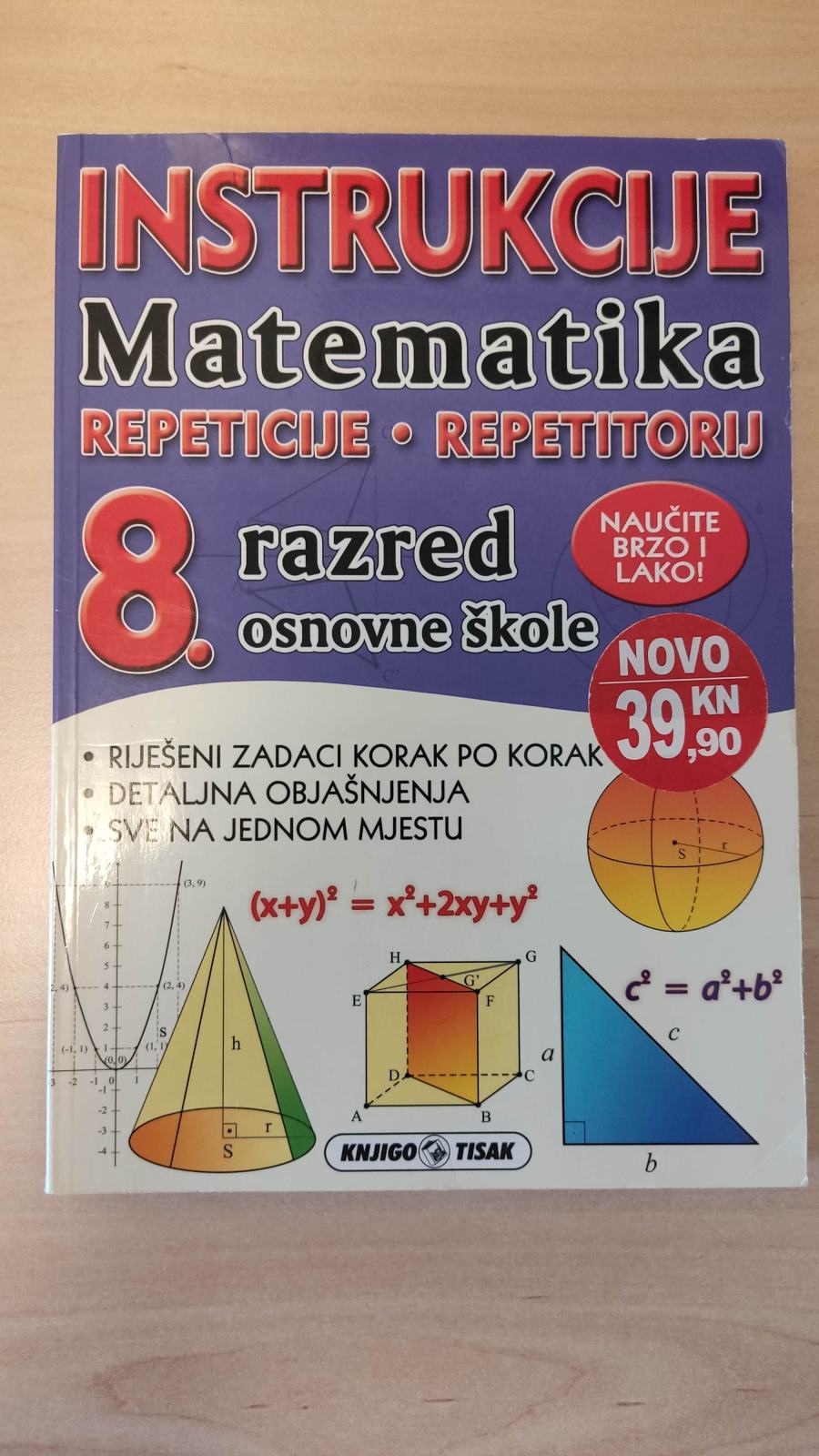 instrukcije matematika 8 razred osnovne škole