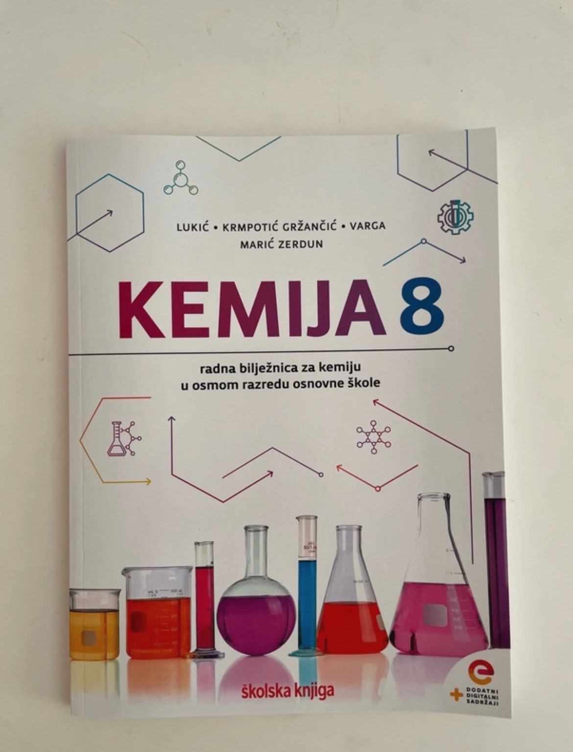 Kemija 8 radna bilježnica Školska knjiga