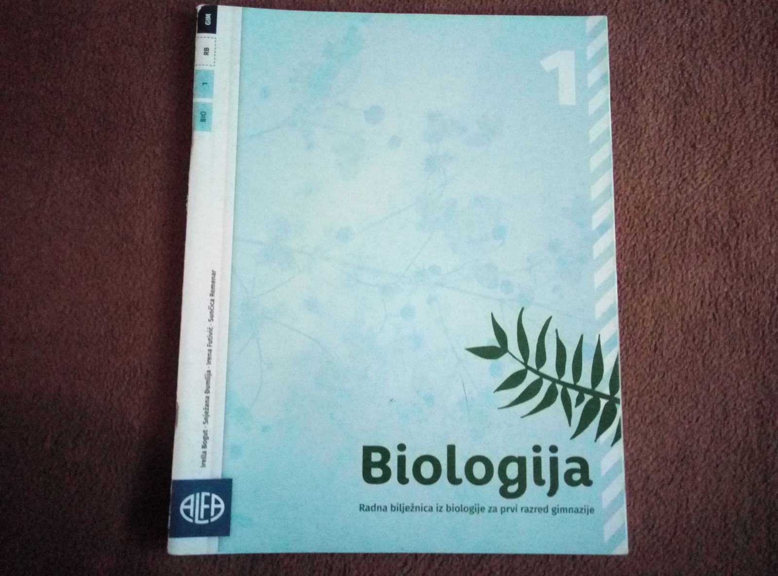 Biologija 1, radna bilježnica - 2020. godina (dostupne 3)